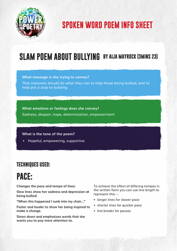 The Power of Poetry | Teaching Resources