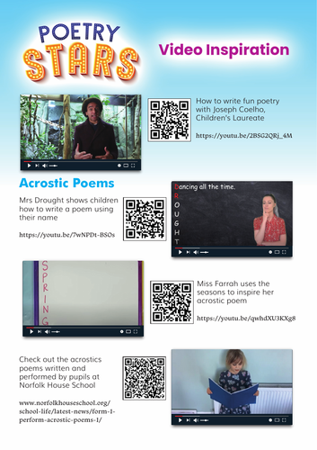 Poetry Stars Immersive Poetry Unit | Teaching Resources