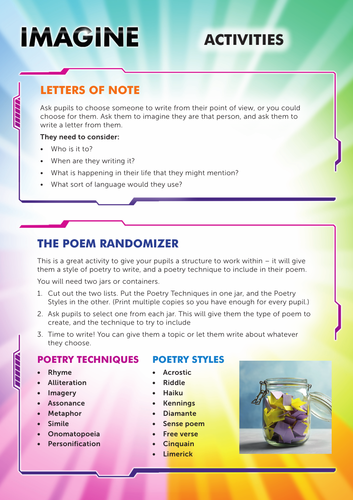 Imagine: Through The Eyes Of... Poetry Resources | Teaching Resources