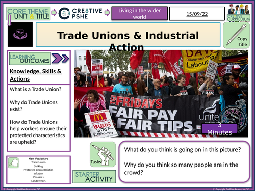 Trade unions + Strikes | Teaching Resources