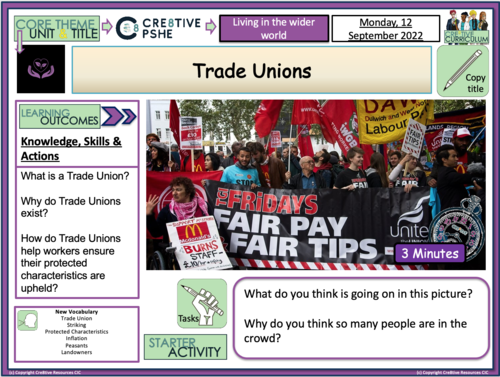 Trade unions + Strikes | Teaching Resources