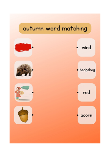 Autumn Topic word and writing resource | Teaching Resources