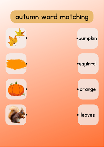 Autumn Topic word and writing resource | Teaching Resources
