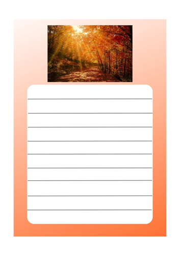 Autumn Topic word and writing resource | Teaching Resources