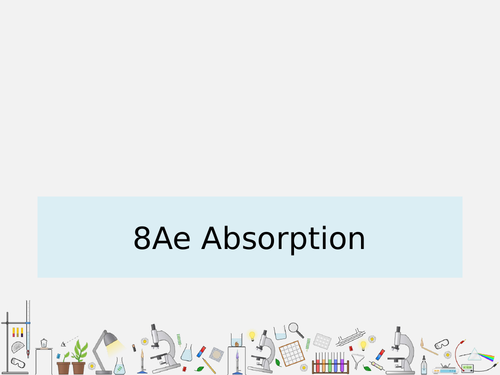 8Ae Absorption - Lesson 5 of 8A Food and Nutrition (Exploring Science ...