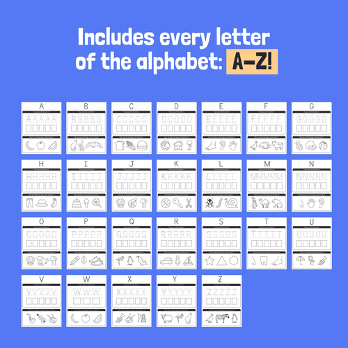 Handwriting Capital Letters | Writing Uppercase Letters of the Alphabet ...