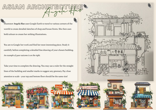 Art & Design Cover Lesson - Architecture Sketching | Teaching Resources