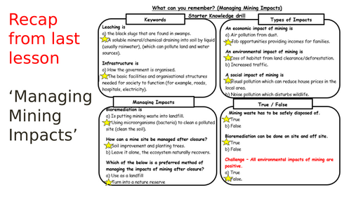 Sustainable Mining - Rocks and Minerals - Cambridge Environmental ...