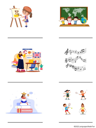 Les matières - School Subjects in French | Teaching Resources