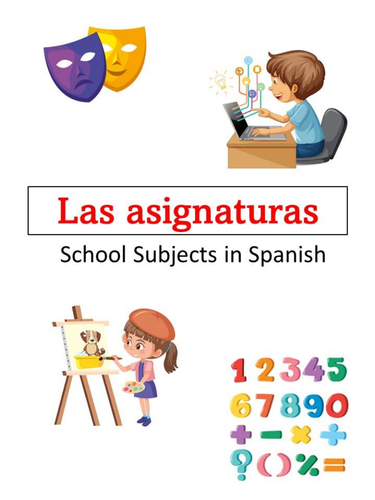 Las asignaturas - School Subjects in Spanish | Teaching Resources