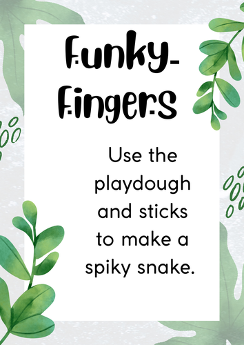 Funky Finger Challenges | Teaching Resources