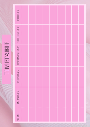 Time Table | Teaching Resources