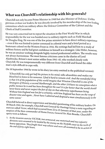 A Level: Churchill as Prime Minister | Teaching Resources