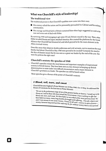 A Level: Churchill as Prime Minister | Teaching Resources