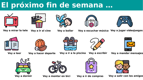 El próximo fin de semana - Next weekend | Teaching Resources