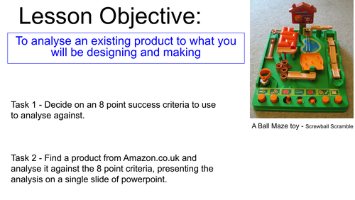 How to do... Existing Product Analysis | Teaching Resources