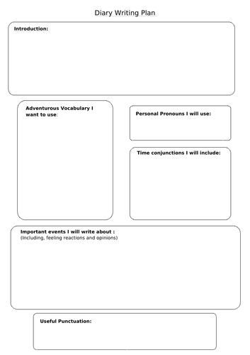 Hercules Diary Writing differentiated planning sheets with text ...