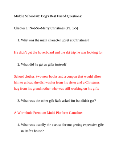 Reading Comprehension- Middle School #8- Dog's Best Friend | Teaching ...