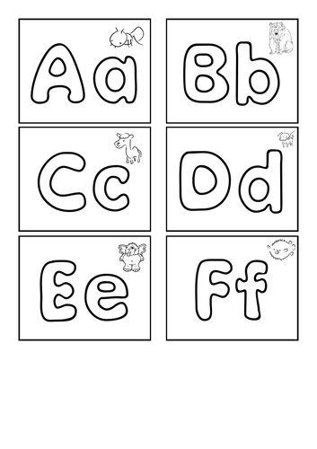 Alphabet Animals Phonics Cards | Teaching Resources