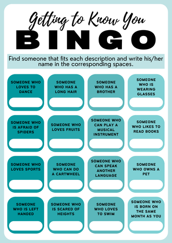 Form time bingo | Teaching Resources