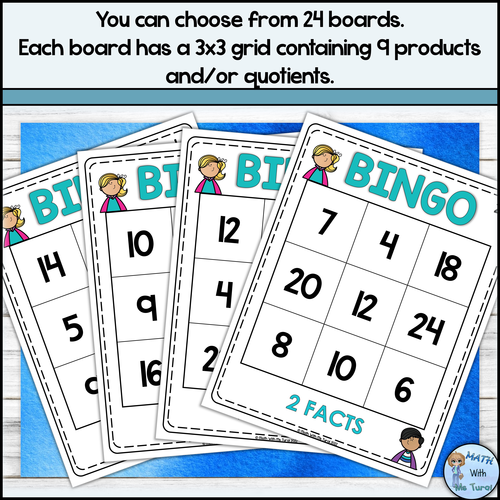 Multiplication and Division Fact Fluency Mini Bingo | 2 Facts ...