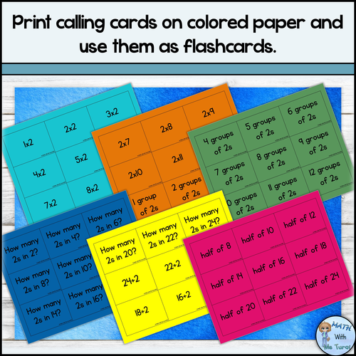 Multiplication and Division Fact Fluency Mini Bingo | 2 Facts ...