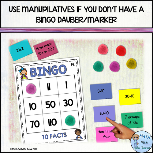 Multiplication and Division Fact Fluency Mini Bingo | 10 Facts ...