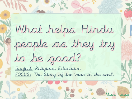 L2 The Story of the man in the well (Upper KS2) | Teaching Resources