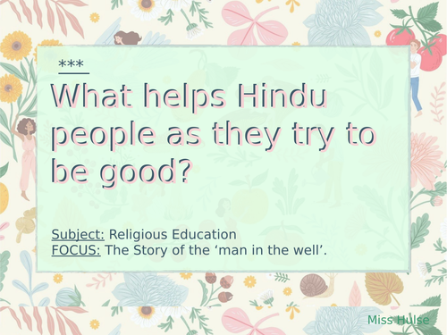 L2 The Story of the man in the well (Upper KS2) | Teaching Resources