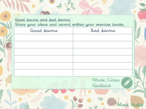 L3 Karma (Upper KS2) | Teaching Resources