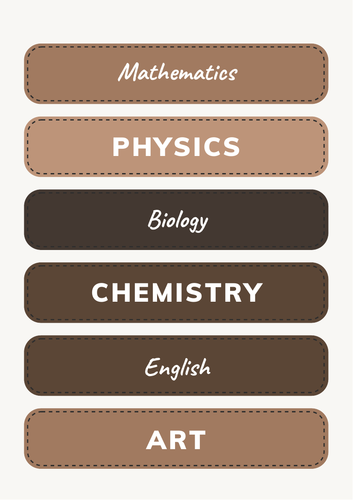 Minimalist - Subject Box Labels | Teaching Resources