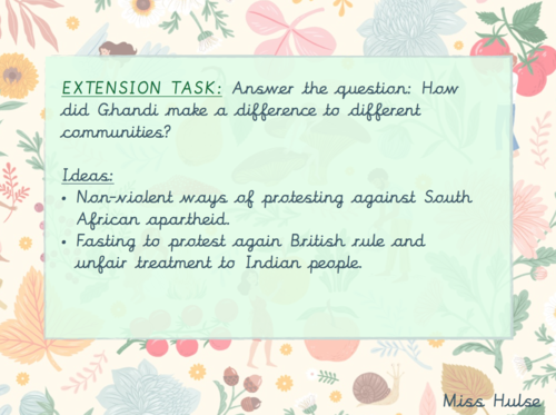 L6 Inspirational Hindus (Ghandi) (Upper KS2) | Teaching Resources