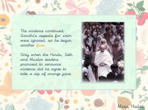L6 Inspirational Hindus (Ghandi) (Upper KS2) | Teaching Resources
