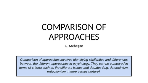 Approaches lessons | Teaching Resources