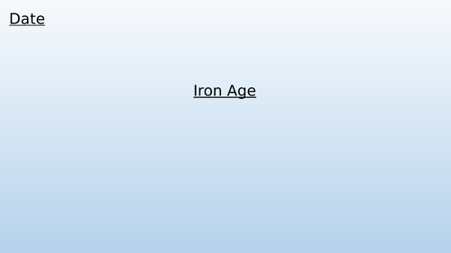Stone Age to Iron Age Unit (10 lessons) | Teaching Resources