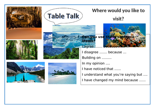 Oracy - Table talk discussion topics | Teaching Resources