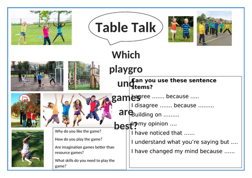 Oracy - Table talk discussion topics | Teaching Resources