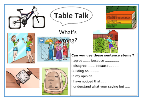 Oracy - Table talk discussion topics | Teaching Resources