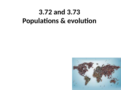 AQA A level Biology - 3.72 and 3.73 Populations & evolution 1 ...