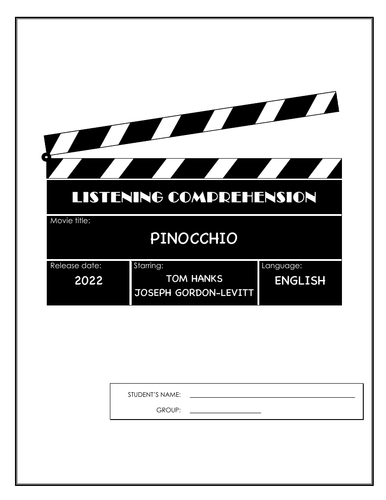 Listening Comprehension - Pinocchio | Teaching Resources