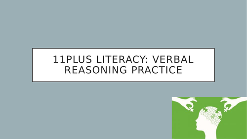11Plus Literacy Challenge: Verbal Reasoning Practice Revision for ...