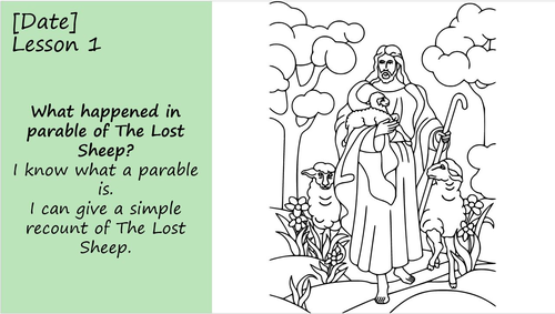 RE - KS1 - The Lost Sheep (parable) | Teaching Resources