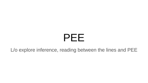 PEE practice/revision | Teaching Resources