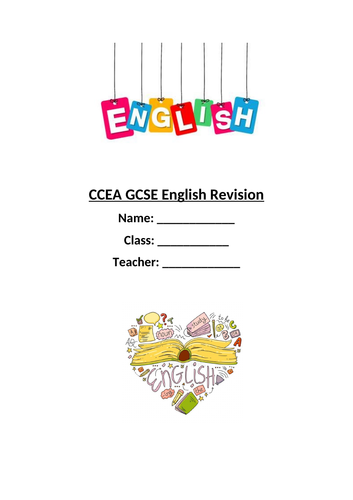 CCEA Unit 1 English Language Revision Booklet | Teaching Resources