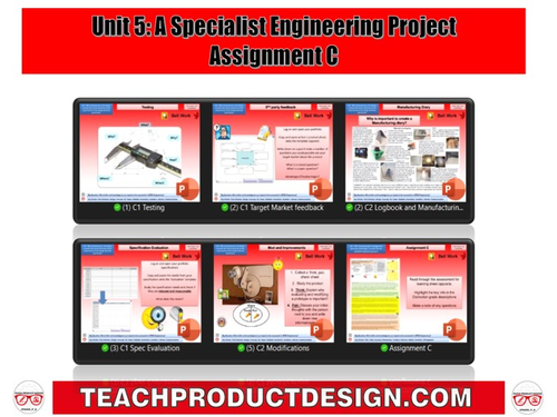 Btec Level 3 Engineering Unit 5 Specialist Project Teaching Resources 