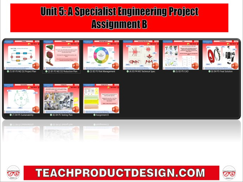 Btec Level 3 Engineering Unit 5 Specialist Project Teaching Resources 