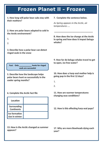 Frozen Planet 2 | Teaching Resources