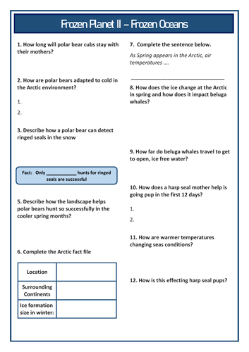 Frozen Planet 2 | Teaching Resources