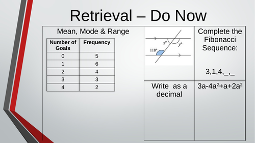 Edexcel GCSE Foundation Unit 7 - Averages & Range | Teaching Resources
