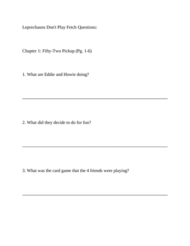 Reading Comprehension- Leprechauns Don't Play Fetch | Teaching Resources